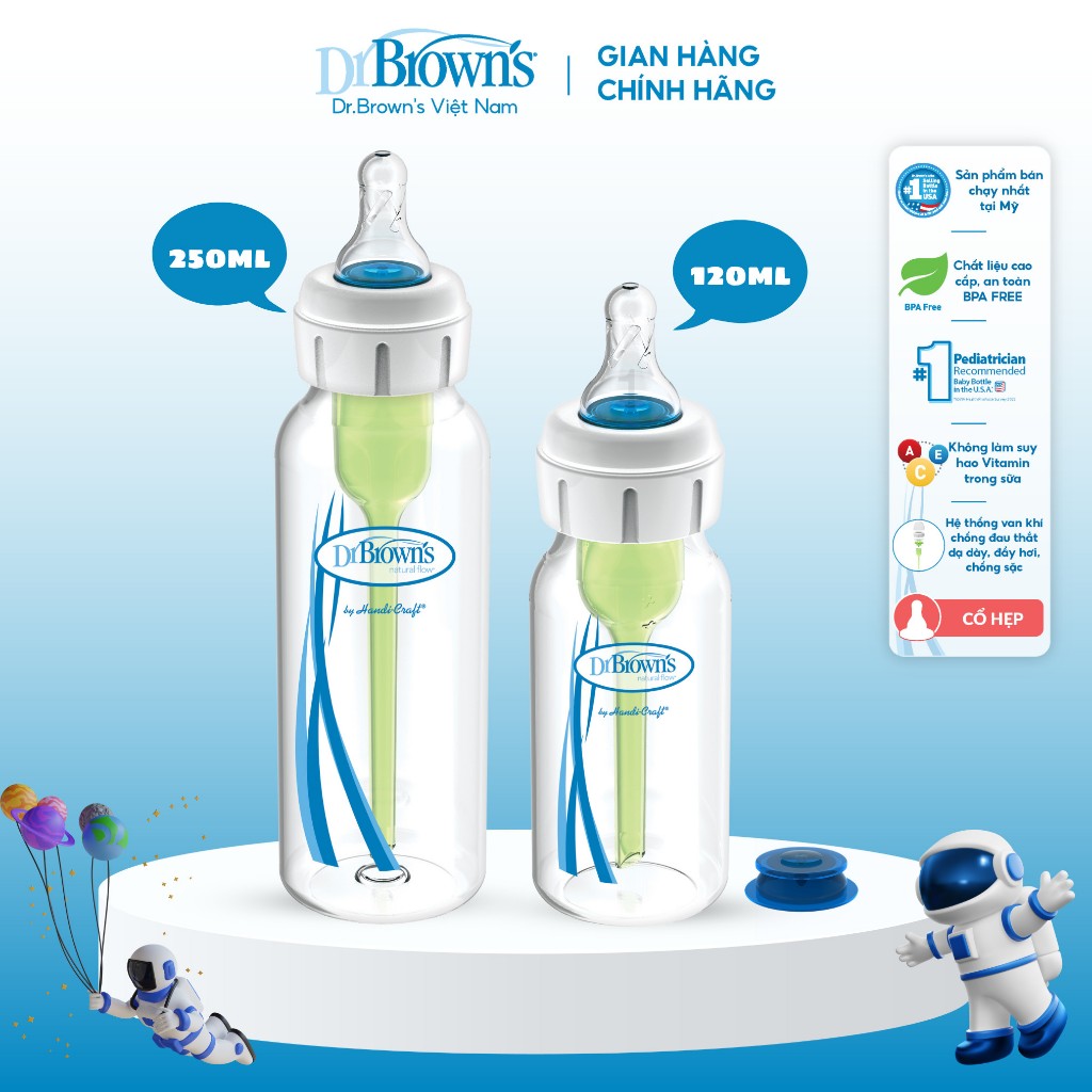 Dr Brown's milk bottles 120ml and 250ml for babies with weak feeding ...