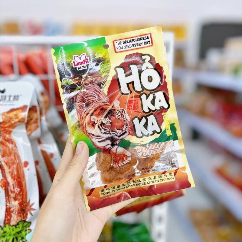 Kaka tiger meat, spicy tiger meat Snack for childhood snacks (18g pack ...