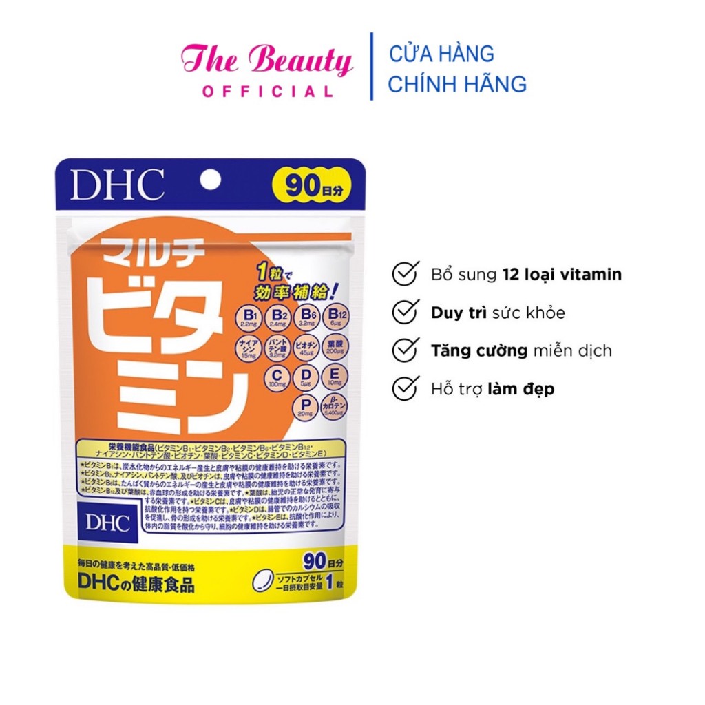 Dhc Multivitamin Tablets Provide 12 Essential Vitamins Pack Of 30 ...