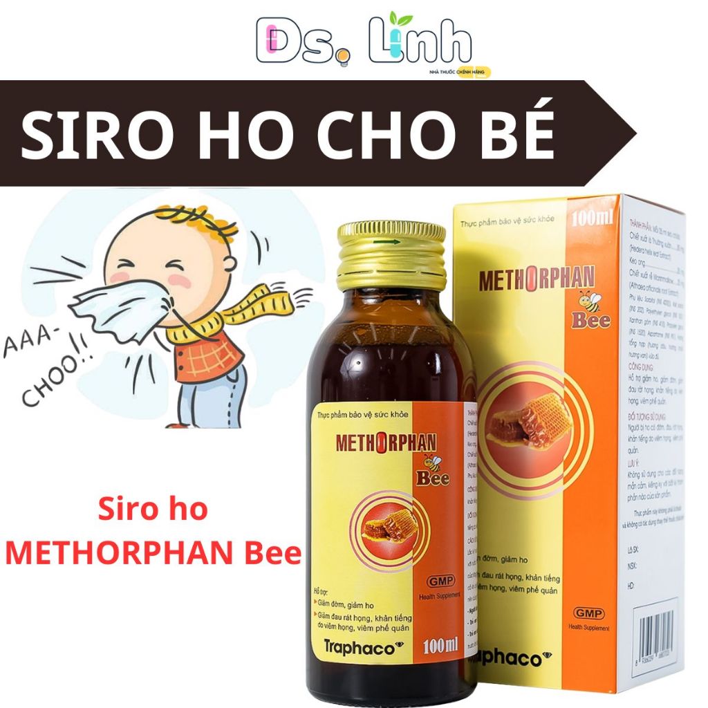 Baby Cough Syrup - METHORPHAN Bee Cough Syrup 100ml Bottle - Reduce ...
