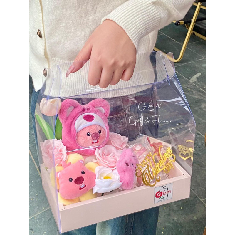 Box Chocolate + Bear + Flower. Chocolate gift box. | Shopee Singapore