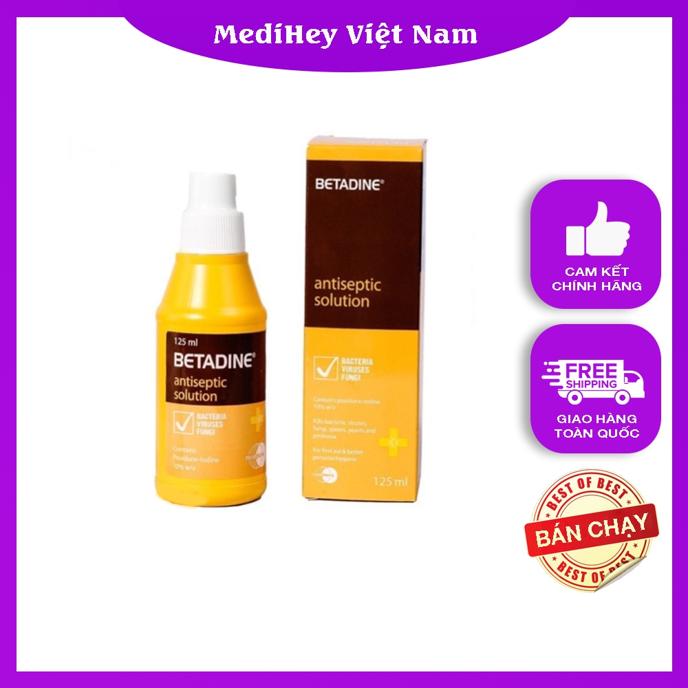 Betadine Antiseptic Sol 10% Antiseptic solution | Shopee Singapore