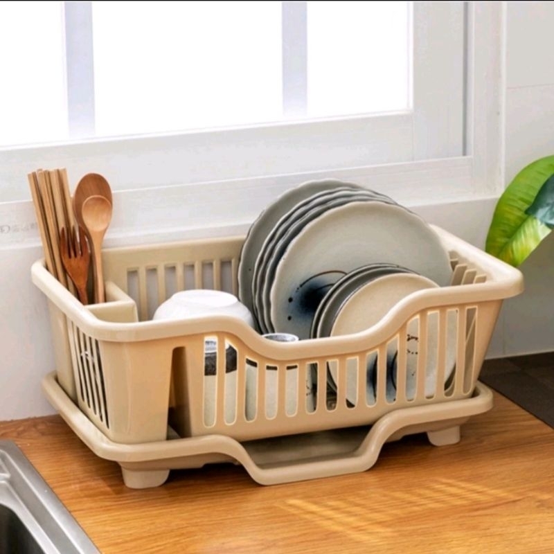 Multi-purpose PP plastic dish rack with smart design and drainage tray ...