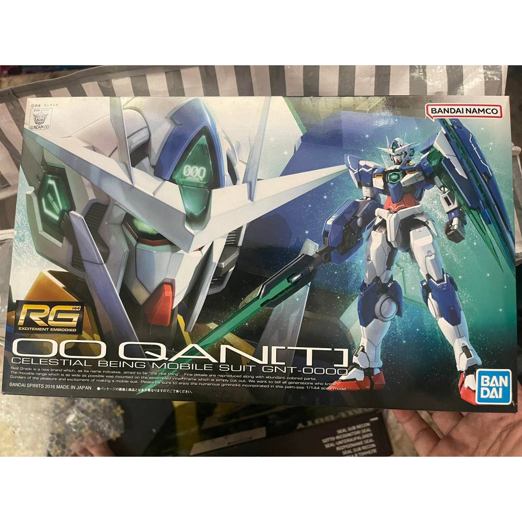 Genuine BANDAI 1:144 scale Gundam RG 1/144 OO QAN[T] model | Shopee ...