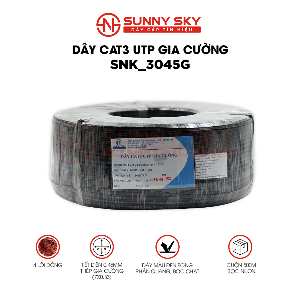 4-core network cable + tightly coated reinforcement - Outdoor network ...
