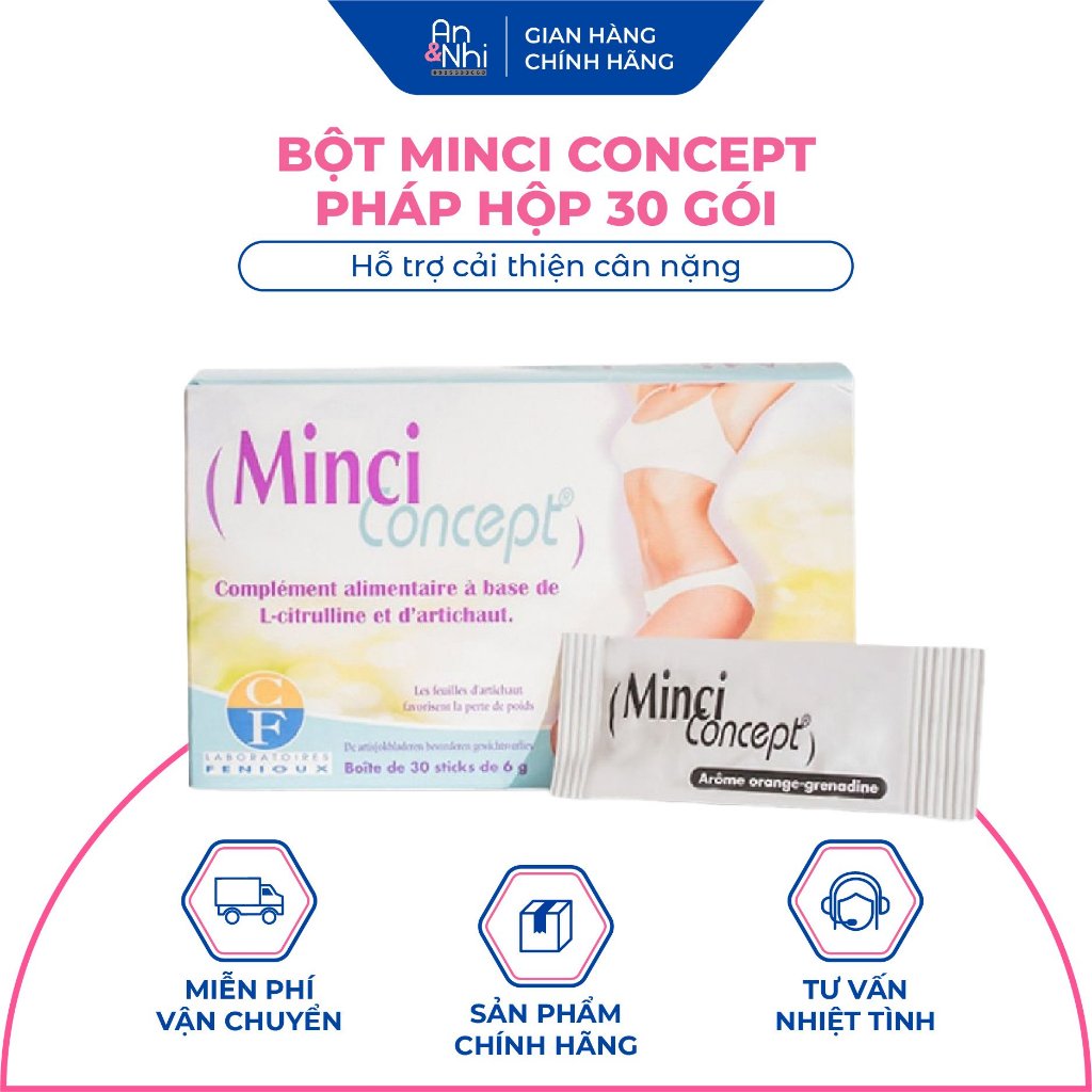 Minci CONCEPT FRANCE POWDER/TABLES - BOX OF 30 PACKAGES/TABLES | Shopee ...