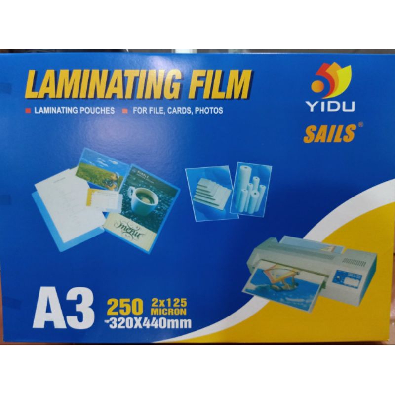 Yidu a3-125 mic laminated plastic, size 430mm x 310mm (100 sheets/stack) | Shopee Singapore
