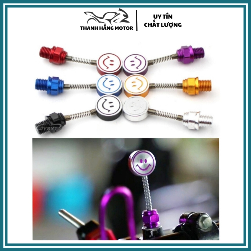 XO Motorcycle decorative screws Smiley face screws with Kute spring ...