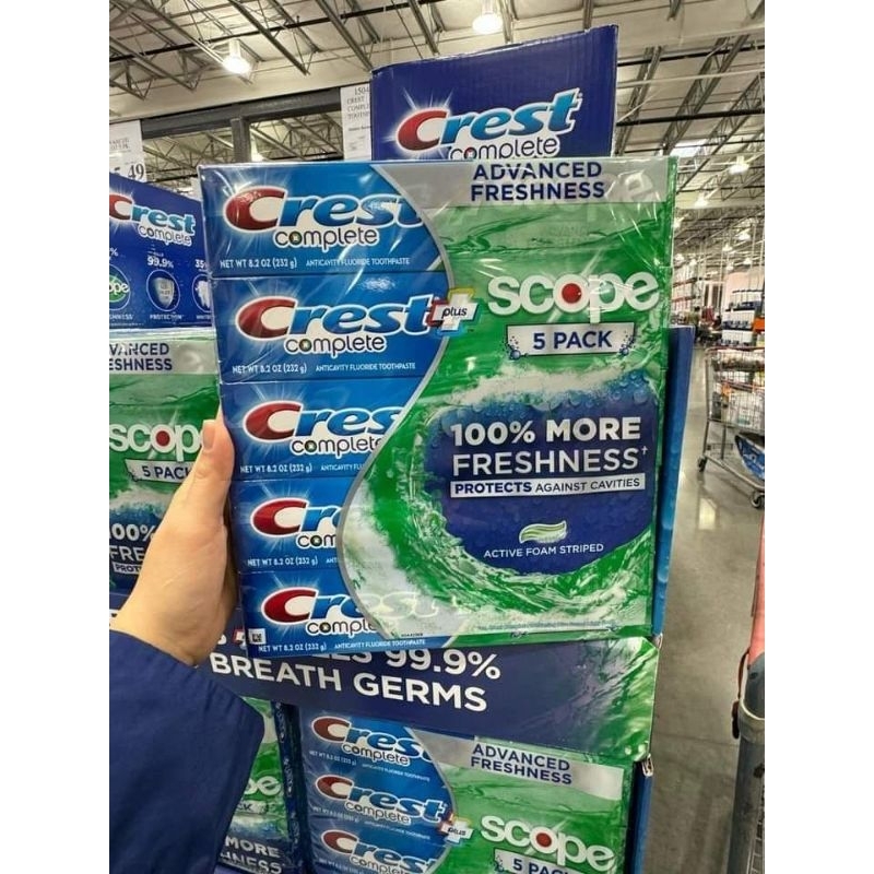 Set of 5 Crest complete Extra Whitening Scope toothpaste | Shopee Singapore