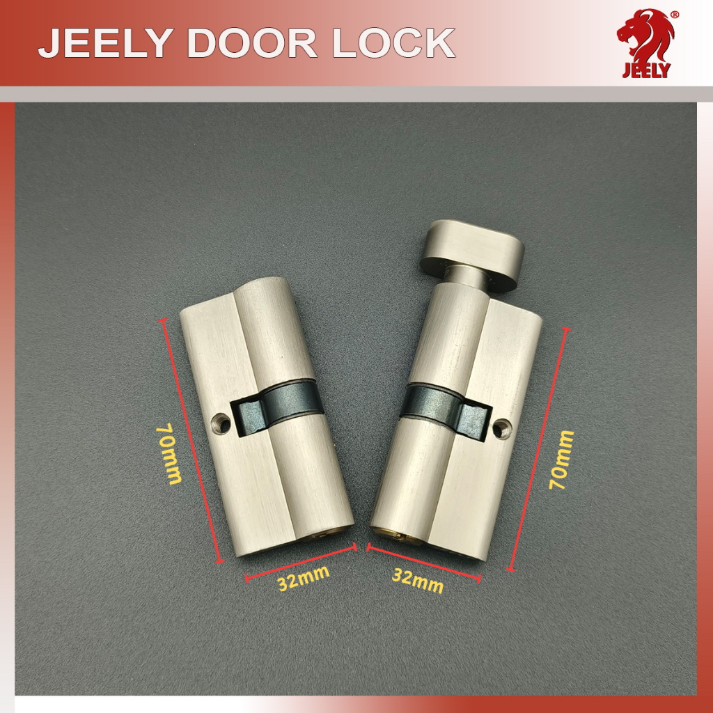 Lock core (lock heart) JEELY 7F - Genuine - 70x32mm | Shopee Singapore