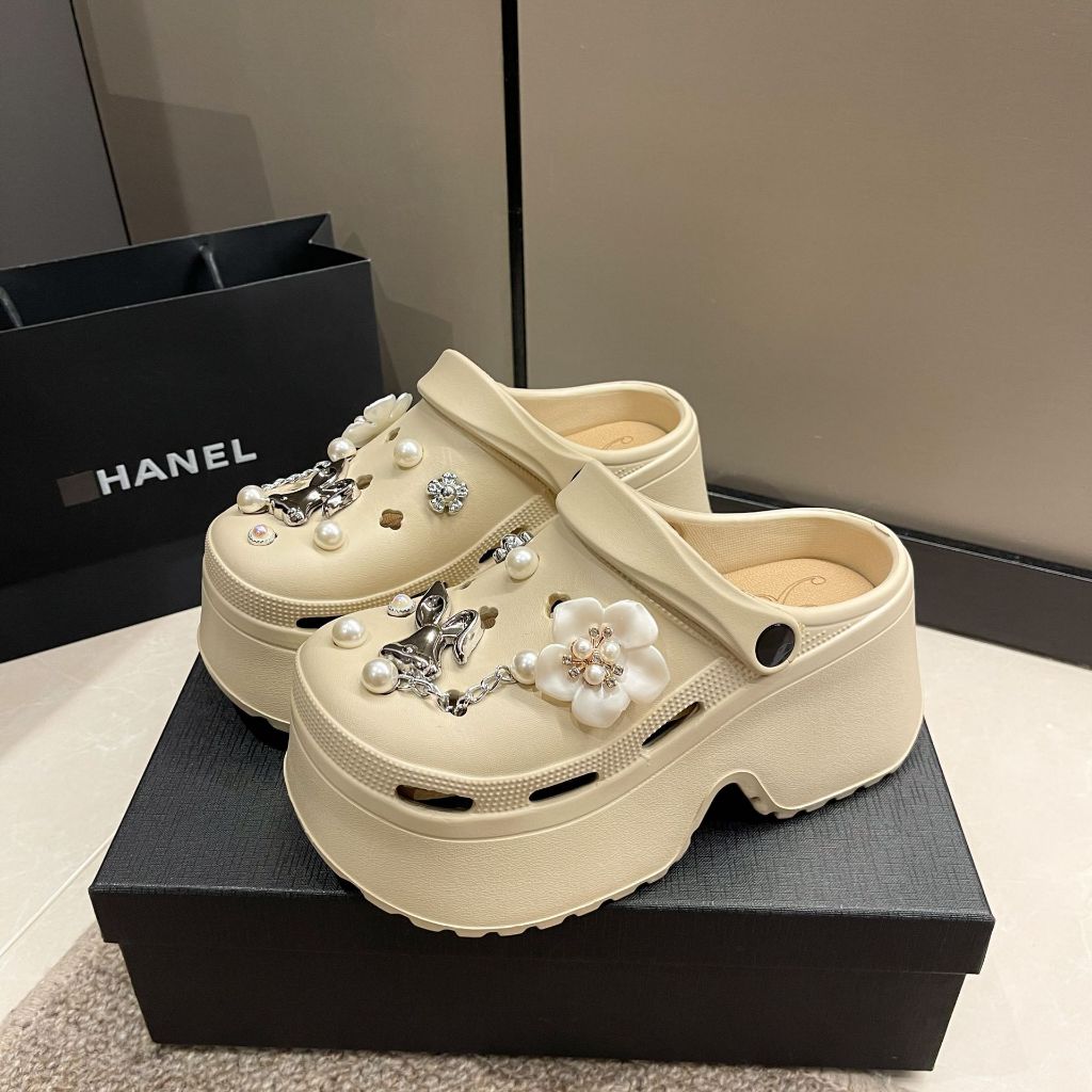 Women's cross sandals with 7 cm high heel, new style Fashion bread ...