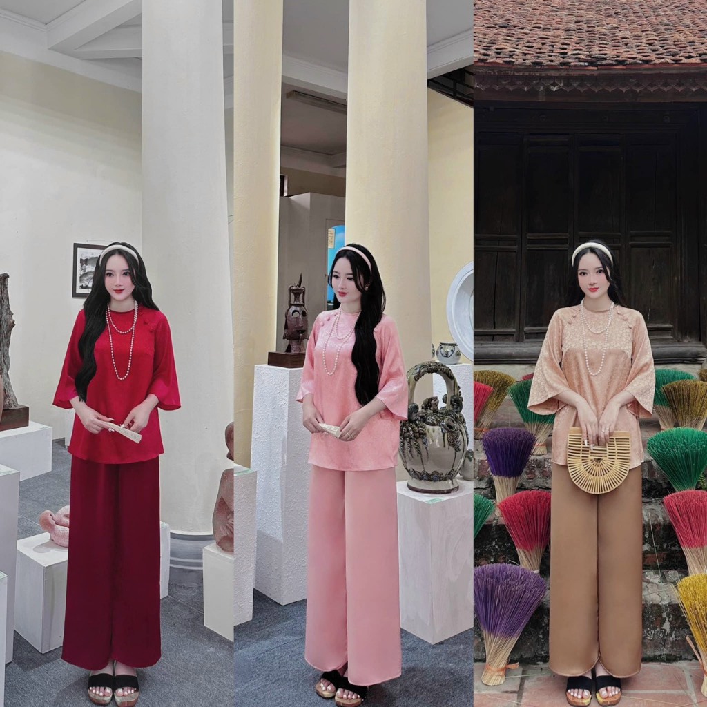 Set Lam Set Super HotTrend Very Charming For Her To Go To The Temple ...