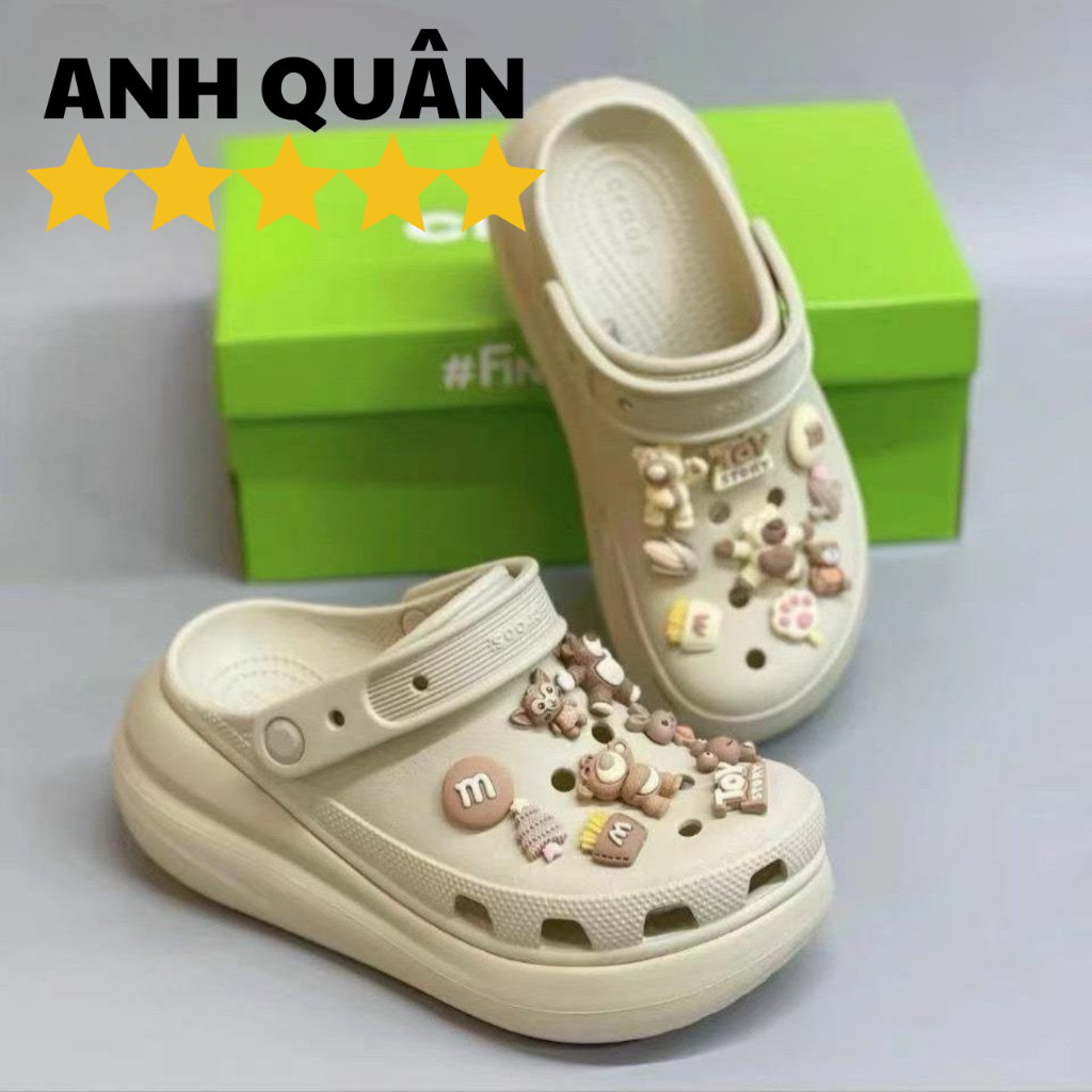 Cute Brown Bear Wedge Slippers With High Sole 6Cm For Women + Set Of ...