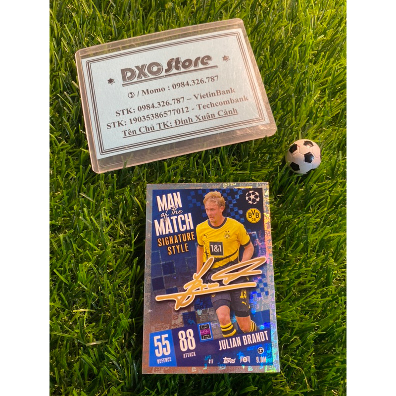 Retail Card - MAN OF THE MATCH - SIGNATURE STYLE - TOPPS MATCH ATTAX ...