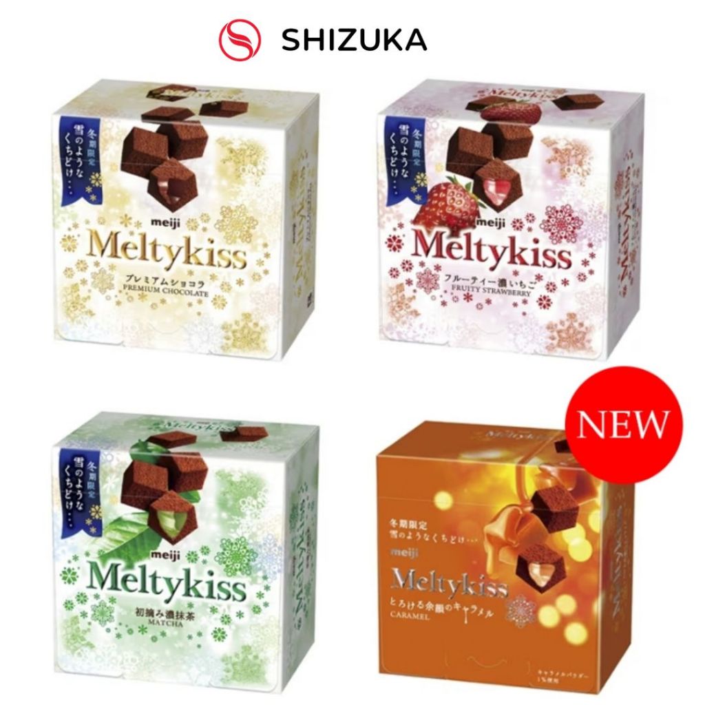 Fresh Chocolate MeltyKiss Meiji Cacao / Strawberry Matcha Caramel Domestic Japanese Box 52G ...