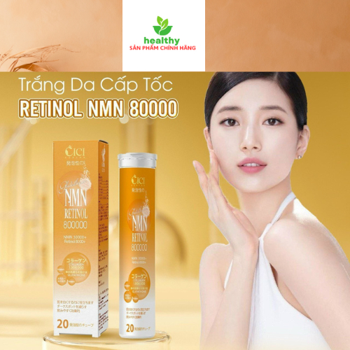 Glutathione NMN Retinol Whitening Effervescent Tablet 800000 Reduce ...
