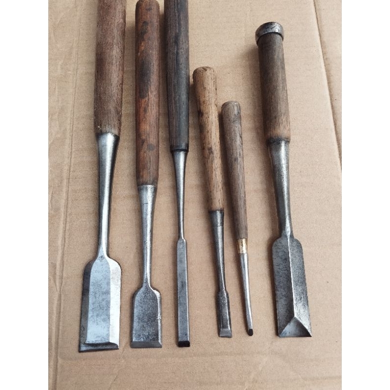 Set Of 6 Chisels, Japanese Effervescent Wood. | Shopee Singapore