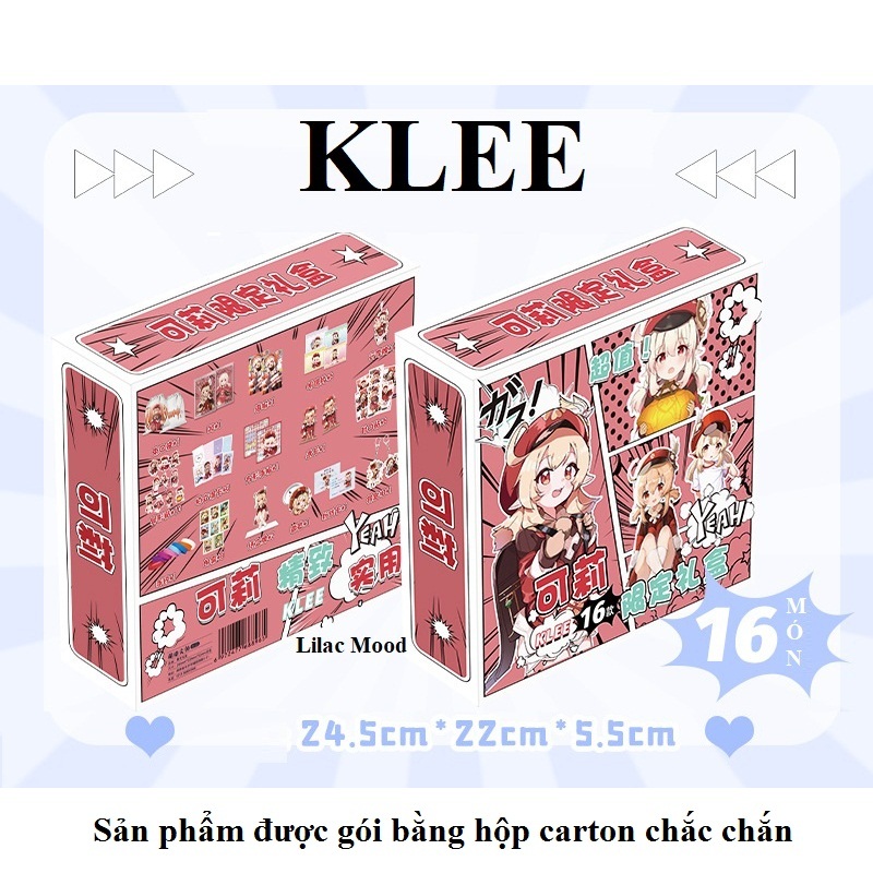 Available Klee Genshin Impact Gift Box Special Square Gift Box 16 Piece ...