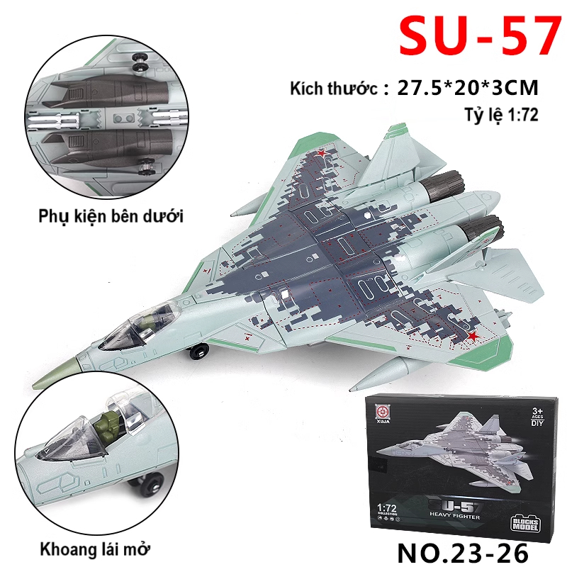 MHQS 1:72 scale assembly model of Su57 Heavy Fighter (Xuja) aircraft ...