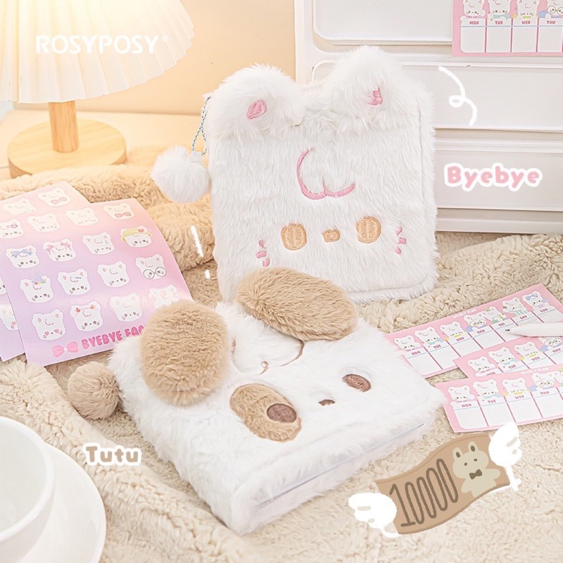 RosyPosy A7 A5 stuffed animal Binder with SHEET, photo Album (INCLUDED ...