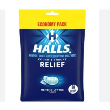 Halls Sugar-Free Cough Lollipops Bag Of 80 American Tablets | Shopee ...