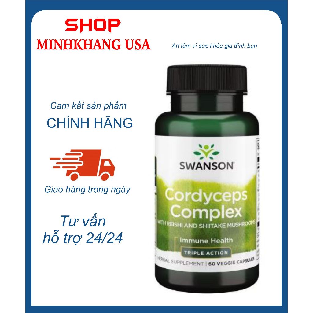 Cordyceps Oral Tablets Combined With Ganoderma Lucidum 60 swanson ...