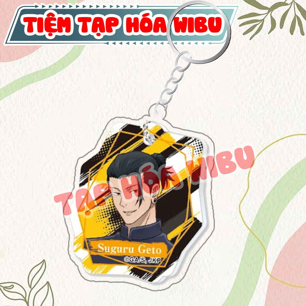 Acrylic Keychain Jujutsu Kaisen Character Gojo Itadori Yuji Geto Nanami ...