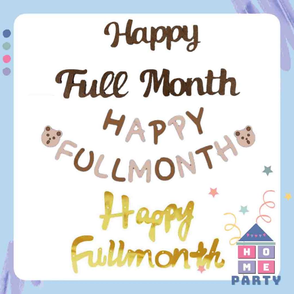 [HCMC] Happy Fullmonth string to decorate the full month, 30-day party ...