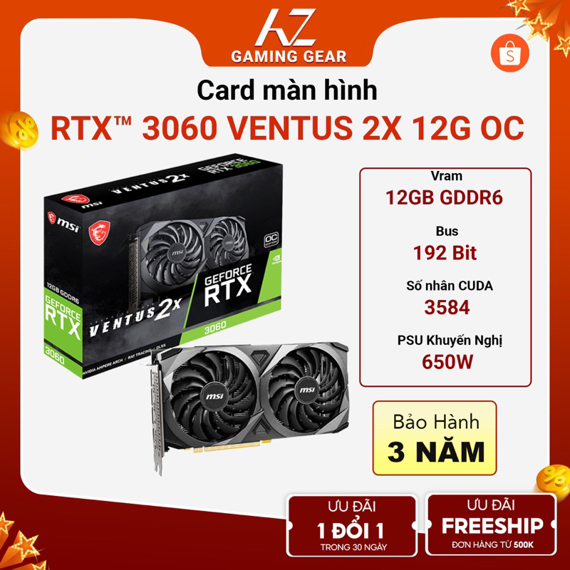 Msi RTX 3060 12G OC NEW Video Card | Shopee Singapore