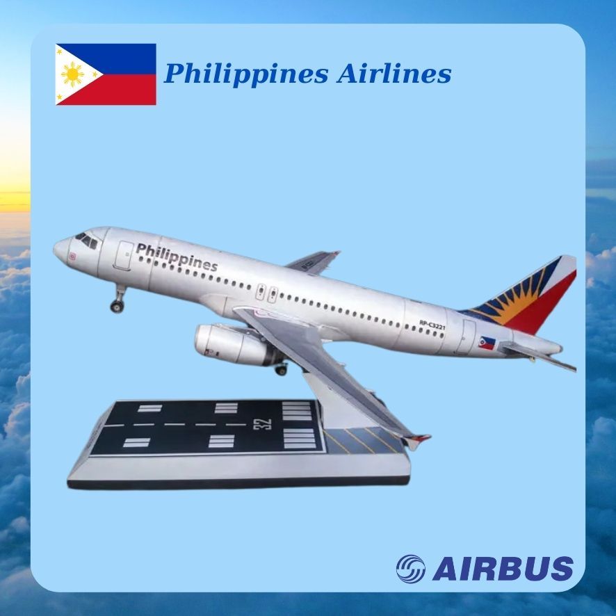 Airbus A320 Philippine Airlines Commercial Airplane Paper Model ...