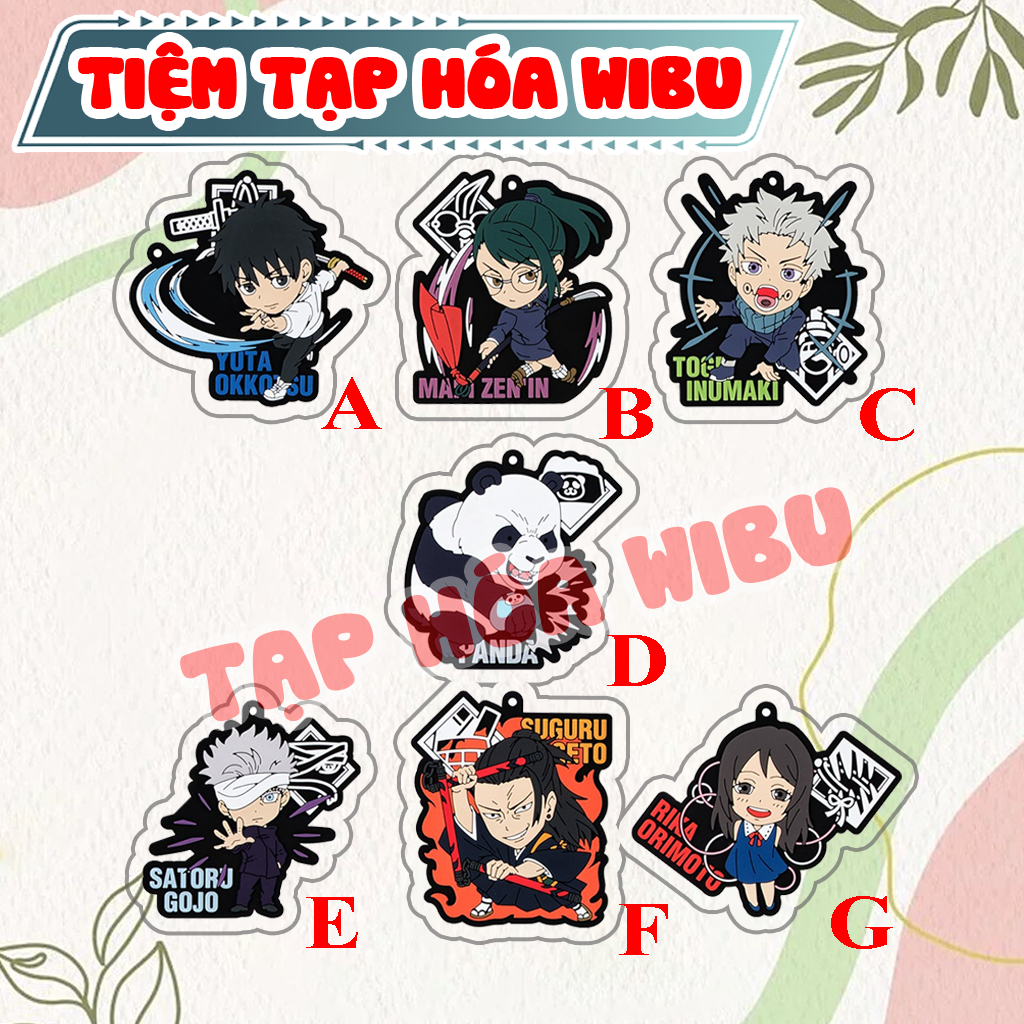 Acrylic Keychain Jujutsu Kaisen Character Gojo Itadori Yuji Geto Nanami ...