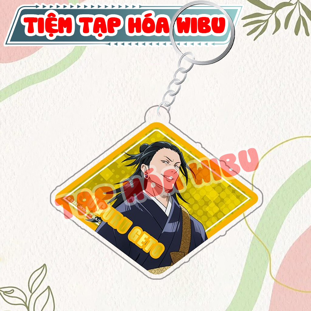 Acrylic Keychain Jujutsu Kaisen Character Gojo Itadori Yuji Geto Nanami ...