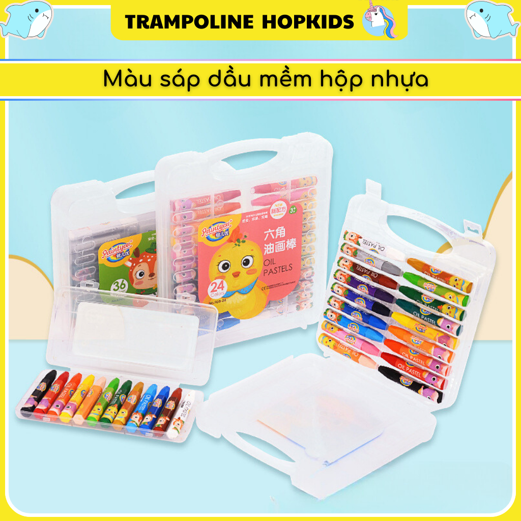 Hopkids 12/24/36 Color Soft Oil Crayons - Standard Color, No Breakage ...
