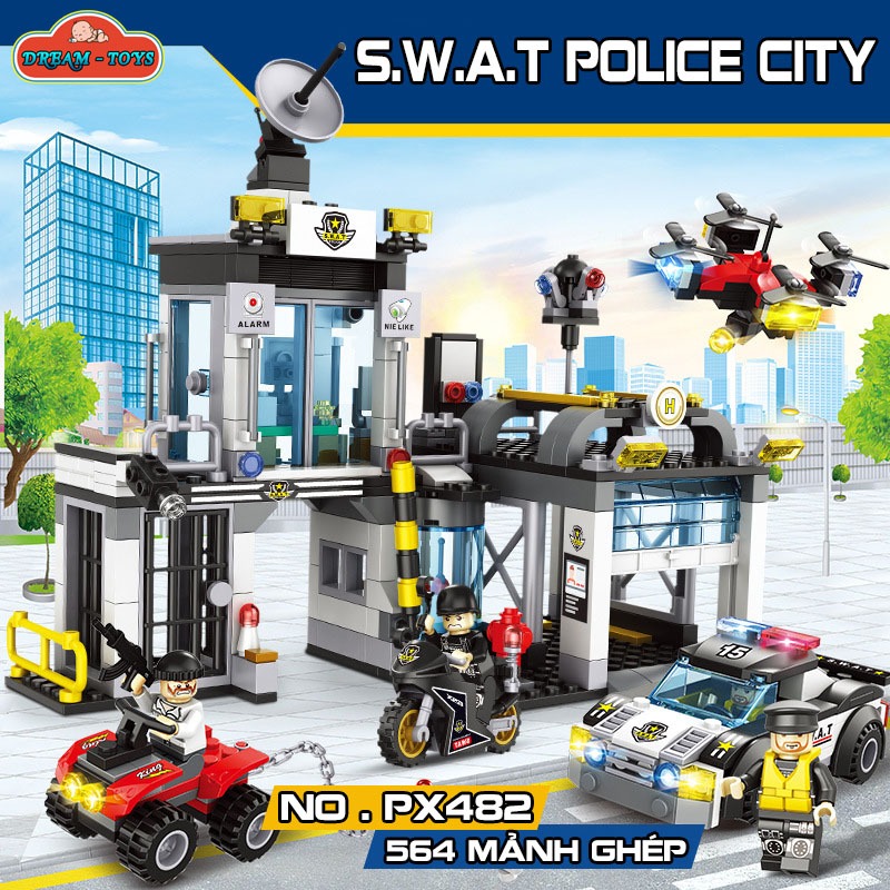 Assembling Toy Puzzle Model of SWAT Police City Special Forces Police ...