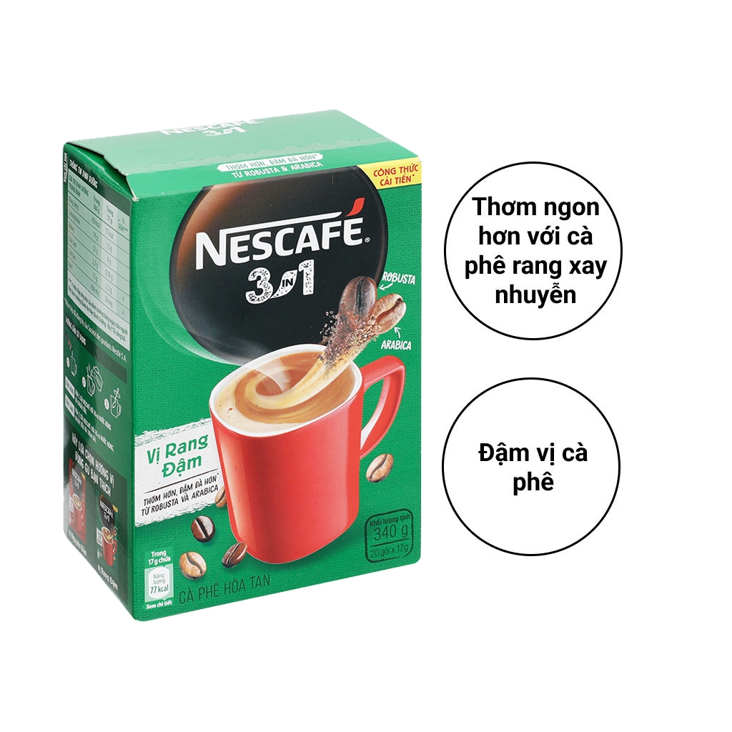 Nescafé 3 in 1 Milk Coffee Bold Coffee 340g (date 30 / 4 / 2024 ...