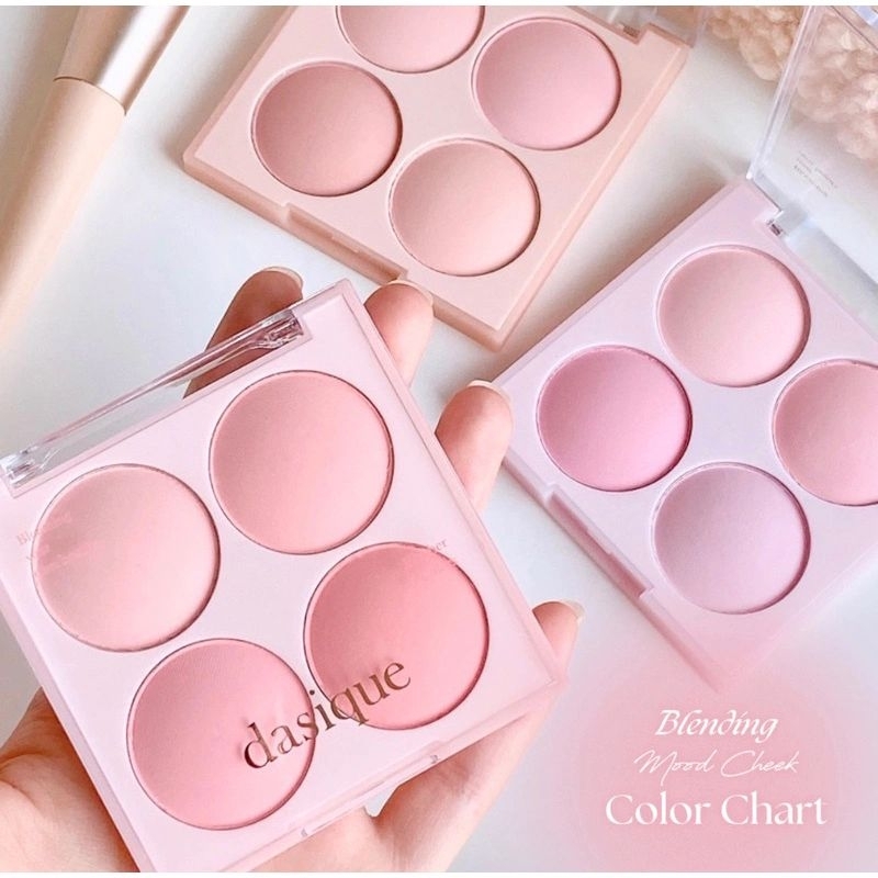 Dasique Ice Cream Blending Mood Cheek Blush 4-Cell Cheek Board | Shopee ...