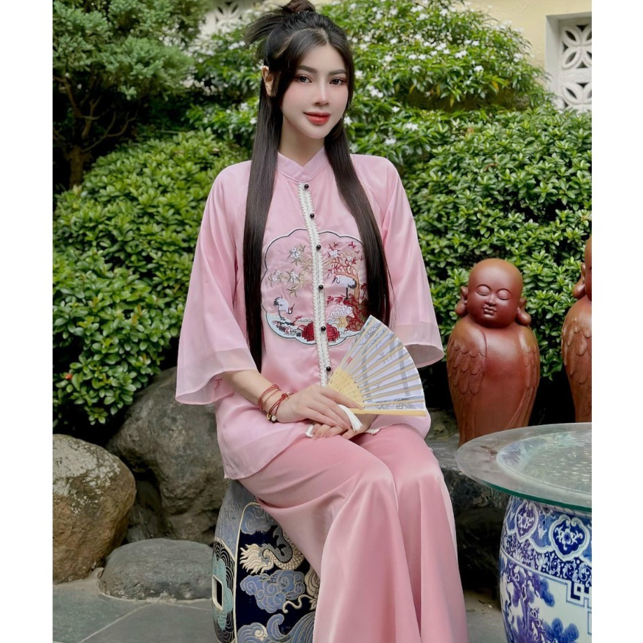 [Real Images - S15] QC Luxurious Embroidered Blue Set - Pagoda / French ...