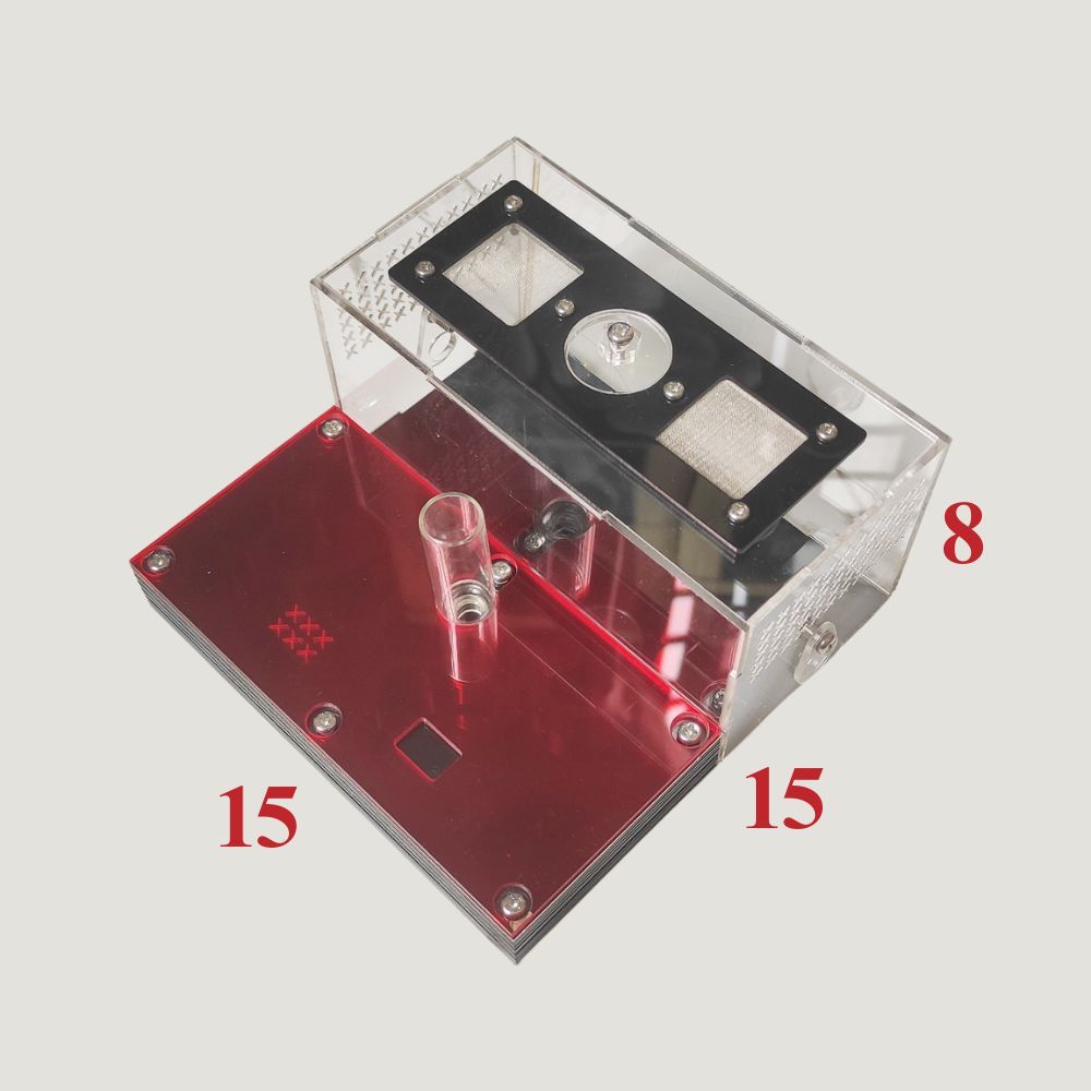 Mica ant Tank 15x15x8 cm A4, breeding box/ant nest/formicarium/ant farm ...