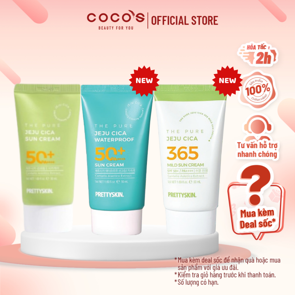 Pretty Skin The Pure Jeju Cica Sun Cream Pennywort Sunscreen Broad ...