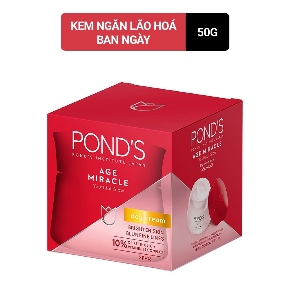 Ponds Age Miracle Day Cream Prevents Skin Aging 50g | Shopee Singapore