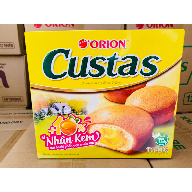 Orion Custas Ice Cream Custas Cake 282g Box | Shopee Singapore