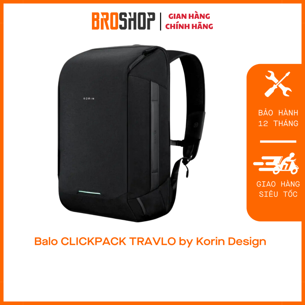 Clickpack TRAVLO by Korin Design Backpack | Shopee Singapore