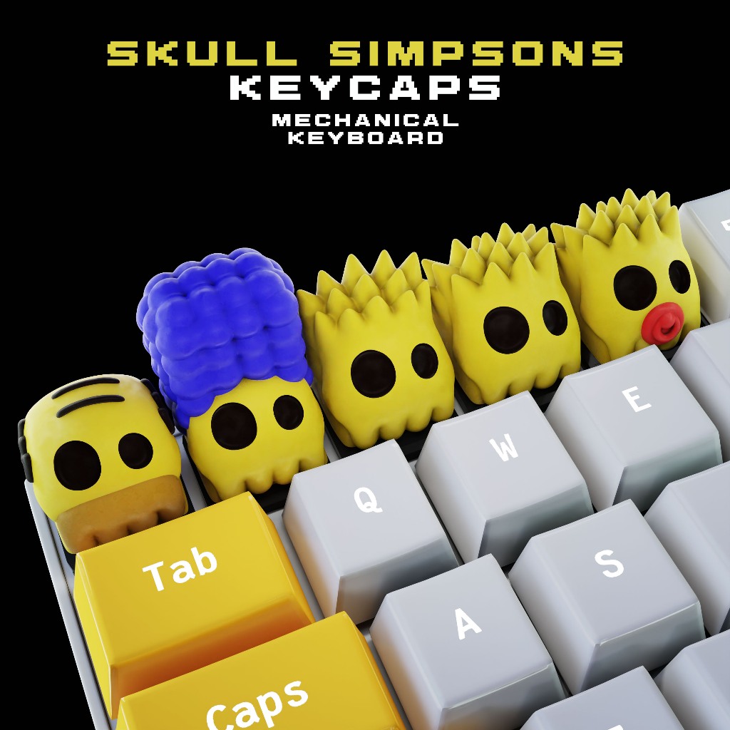 Keycap The Simpsons Skull Edition For Mechanical Keyboard | Shopee ...