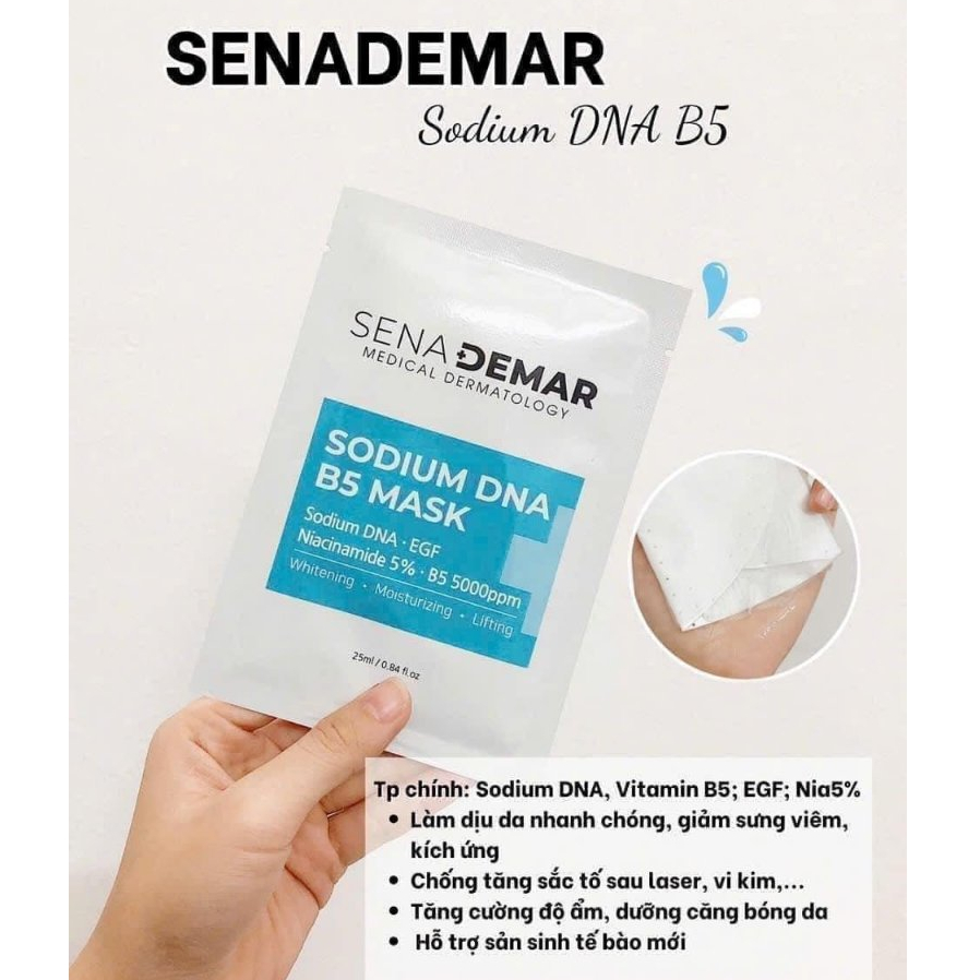 Sena Demar Sodium DNA B5 mask Moisturizing, Whitening, Restoring mask | Shopee Singapore