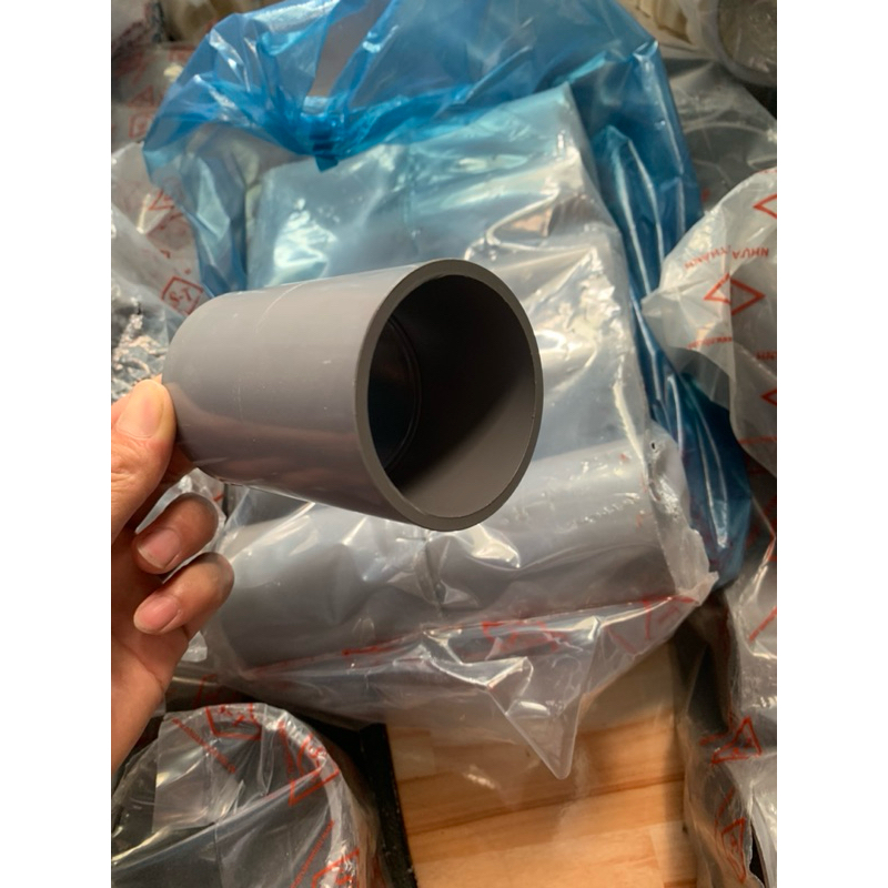 Smooth Straight Connection Phi 60 PVC Pipe Connection | Shopee Singapore