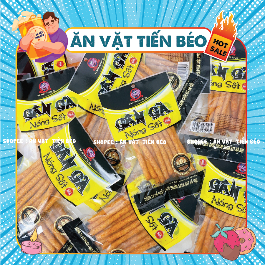 Hot chicken tendon Snack with Ba Anh Em Food sauce (30g pack) | Shopee ...