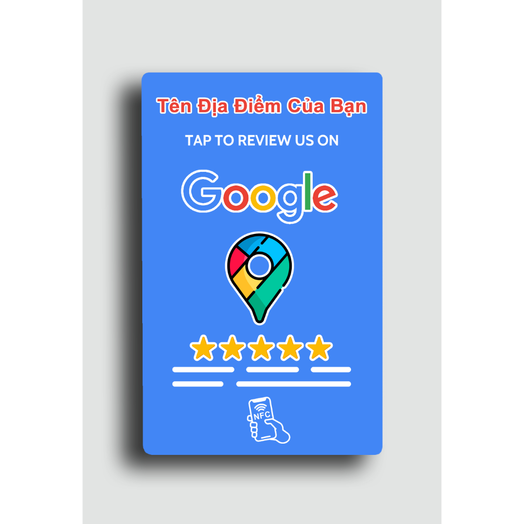 No1. Google Maps Review Card - 5-Star Google Maps NFC Smart Review Card ...