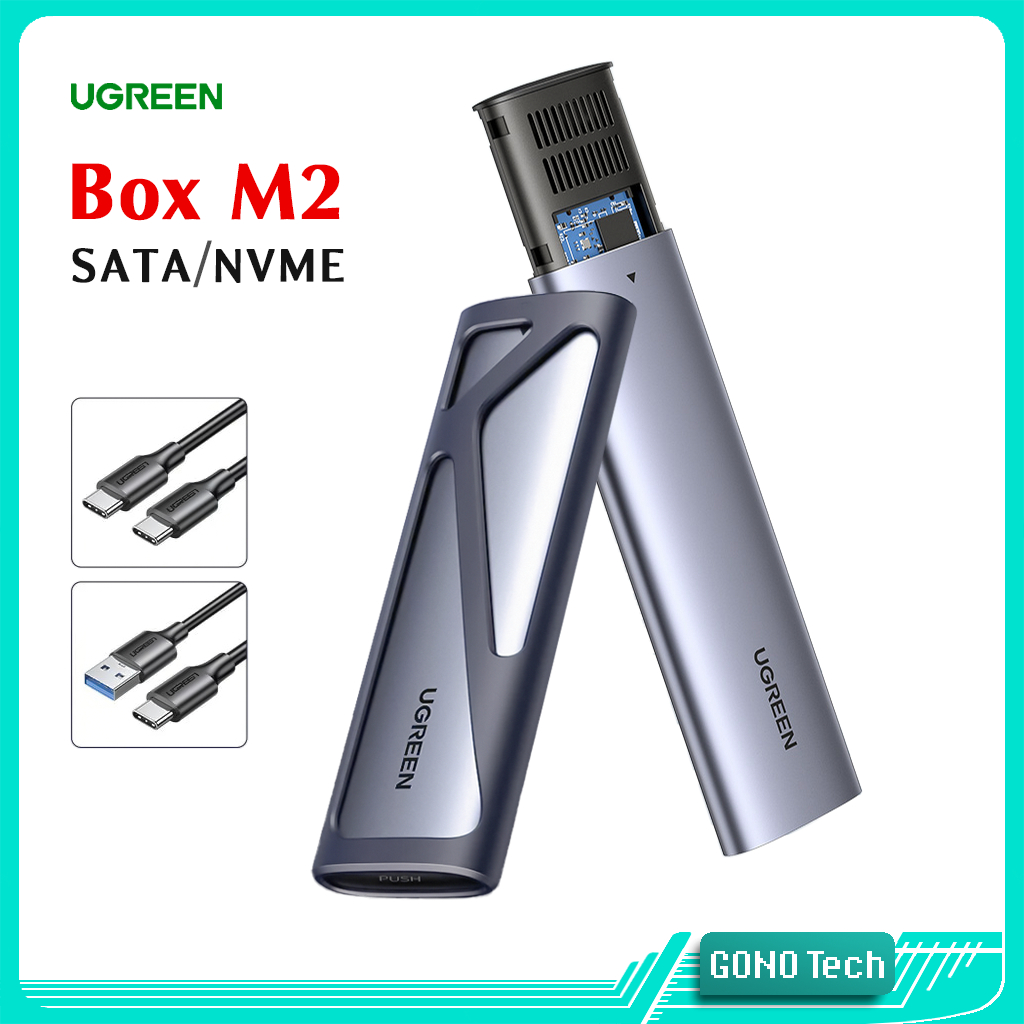 Ugreen Type C M2 NVME SATA SSD Box | Convert M.2 to USB to make a ...