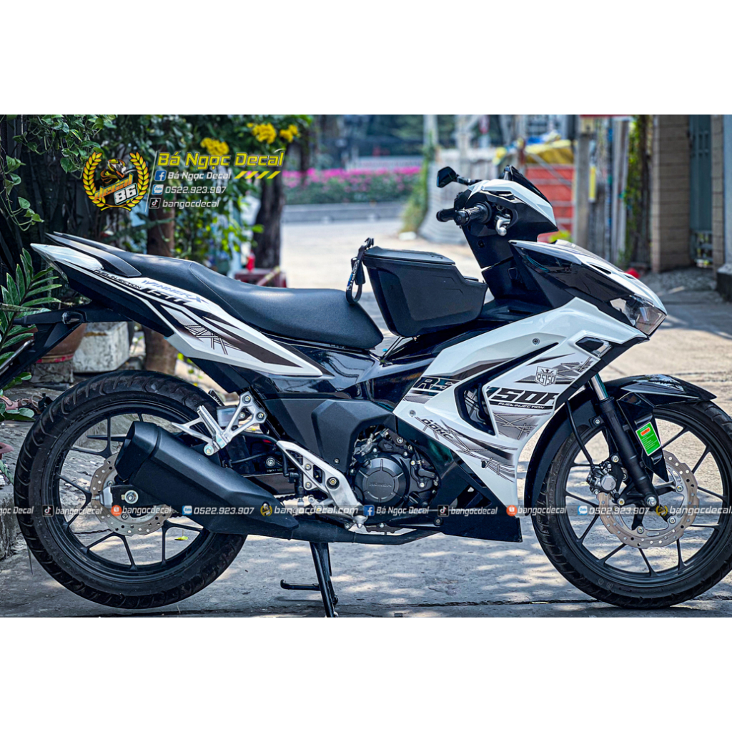 RS150R STICKER FOR WINNER X V3 BLACK AND WHITE | Shopee Singapore