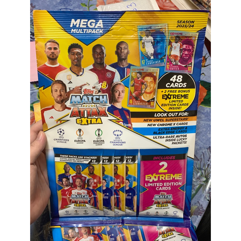 MEGA MULTIPACK MATCH ATTAX EXTRA 23/24 PLAYER CARD (50 cards) | Shopee ...